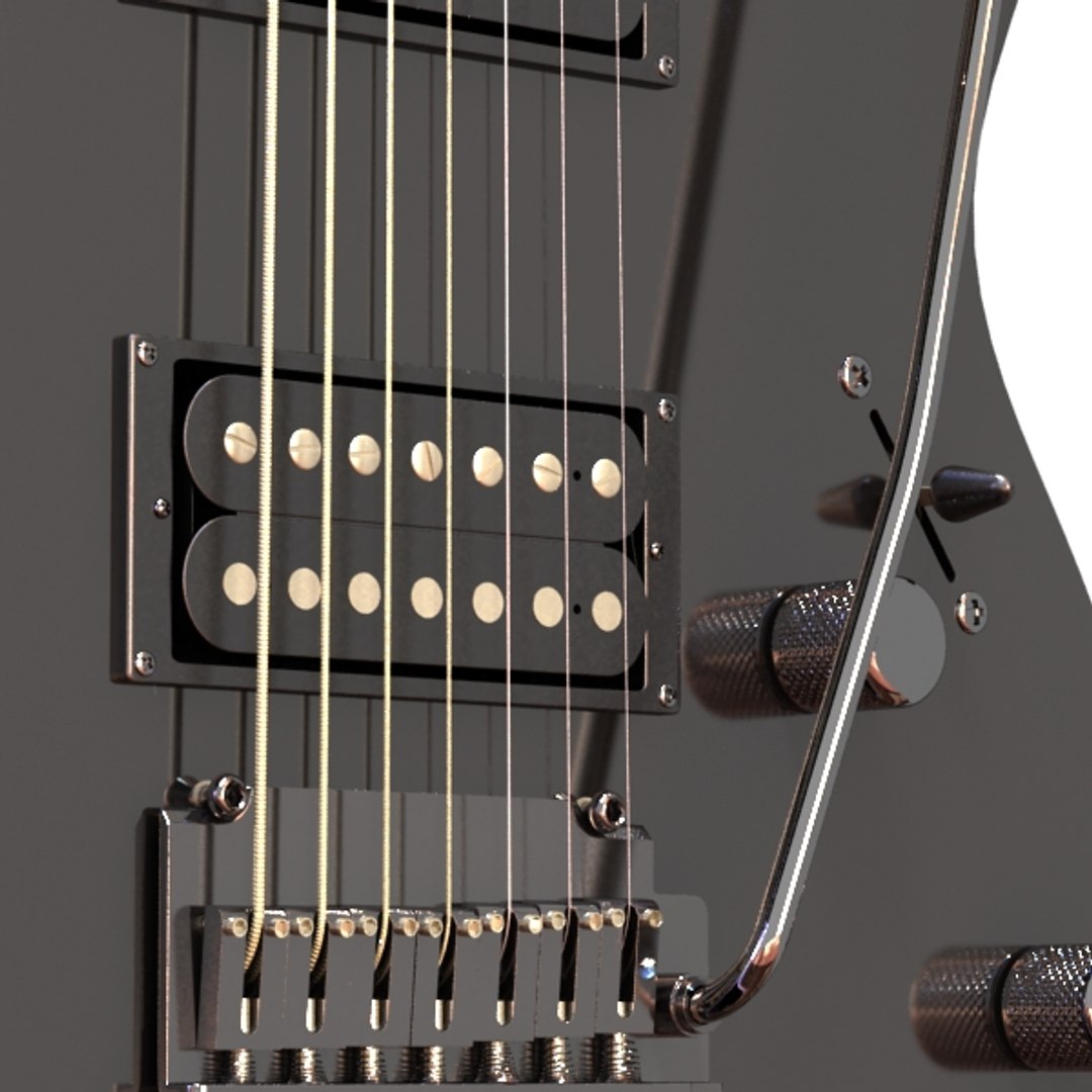 3d Electric Guitar - Model