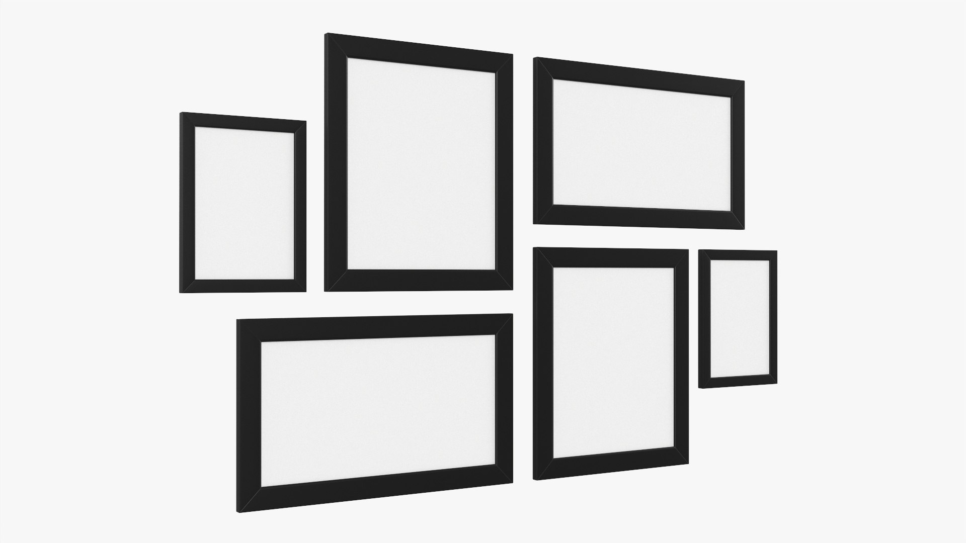 3D Photo Frame Set 03 Model - TurboSquid 1801496