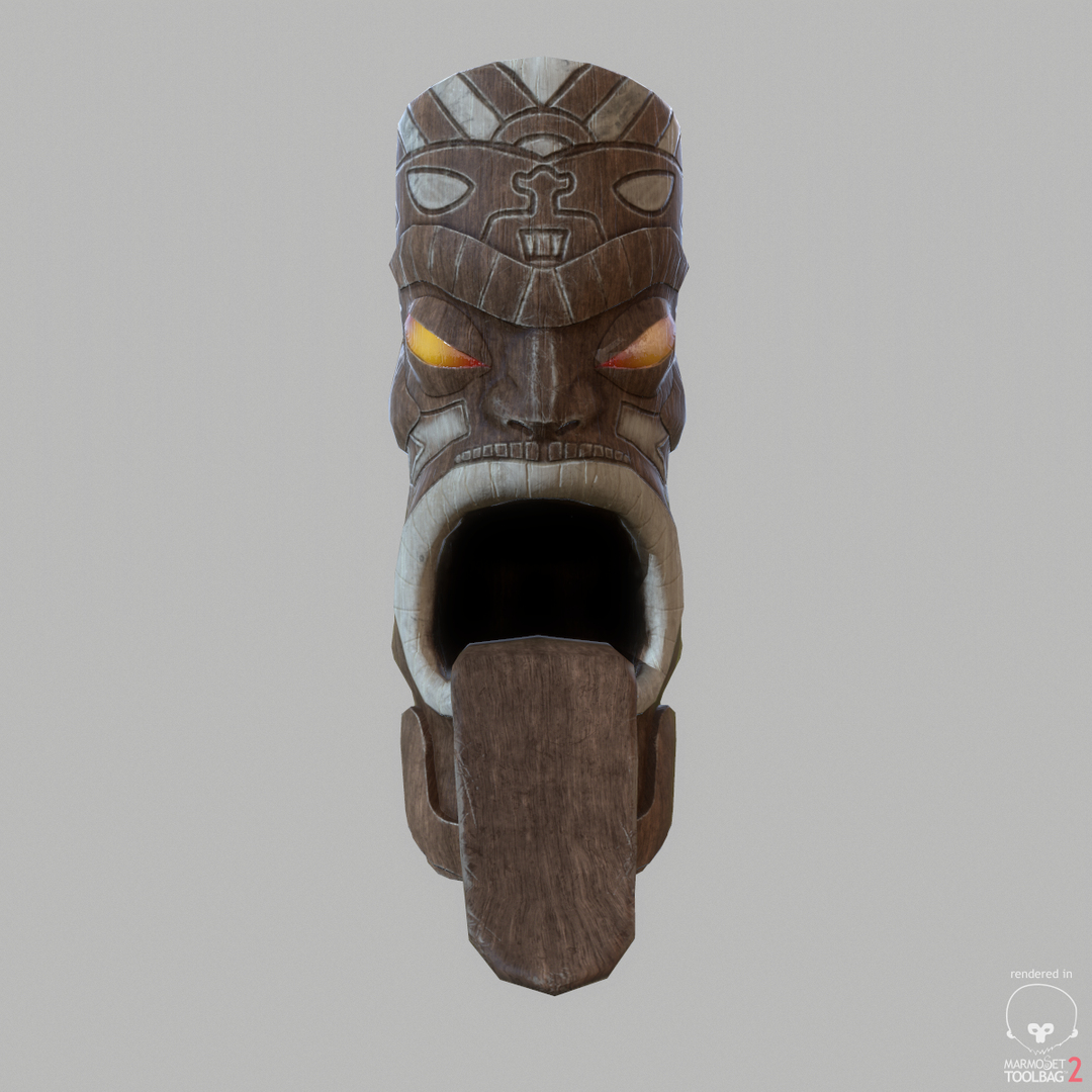 3d Model Tiki Statues