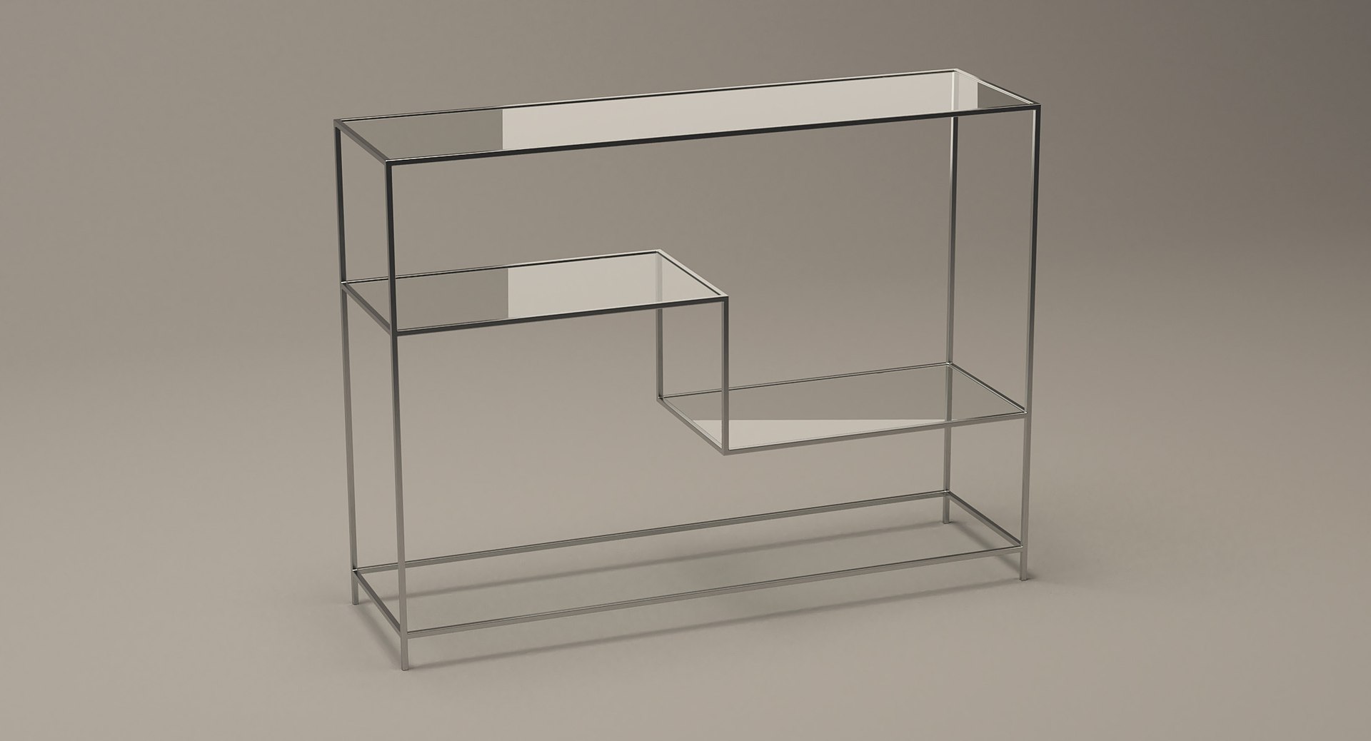 Rectangle Console Table Metal 3D Model - TurboSquid 1393662