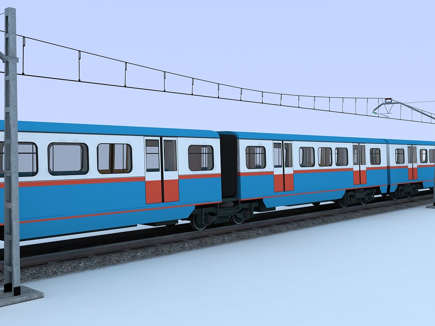 Suburban Train 3d 3ds