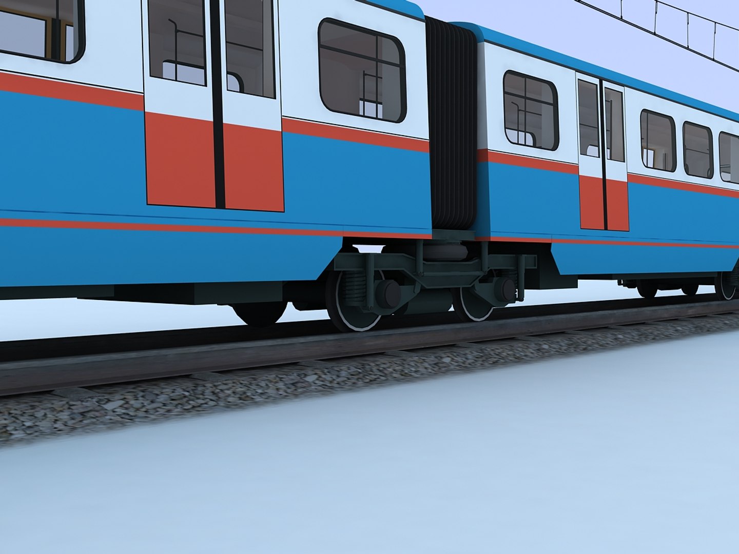 Suburban Train 3d 3ds