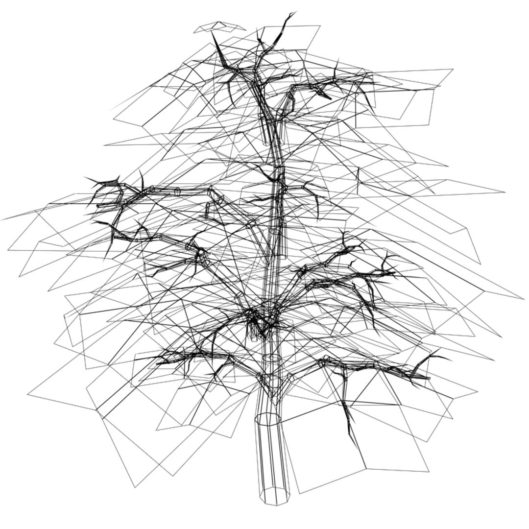 3ds max tree modelled