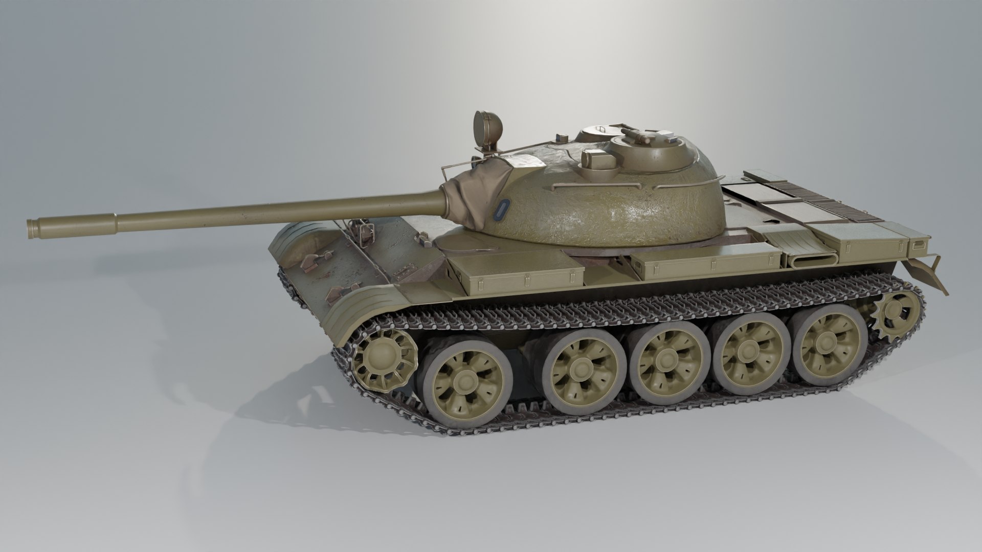 55 Soviet Main Battle Tank T-55A 3D Model - TurboSquid 2144738
