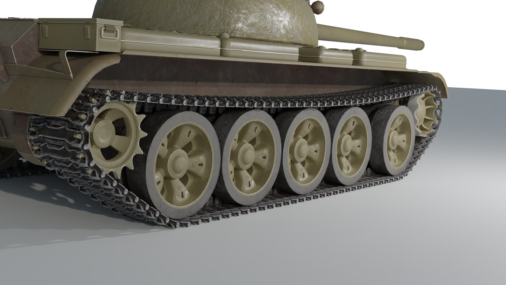 55 Soviet Main Battle Tank T-55A 3D Model - TurboSquid 2144738