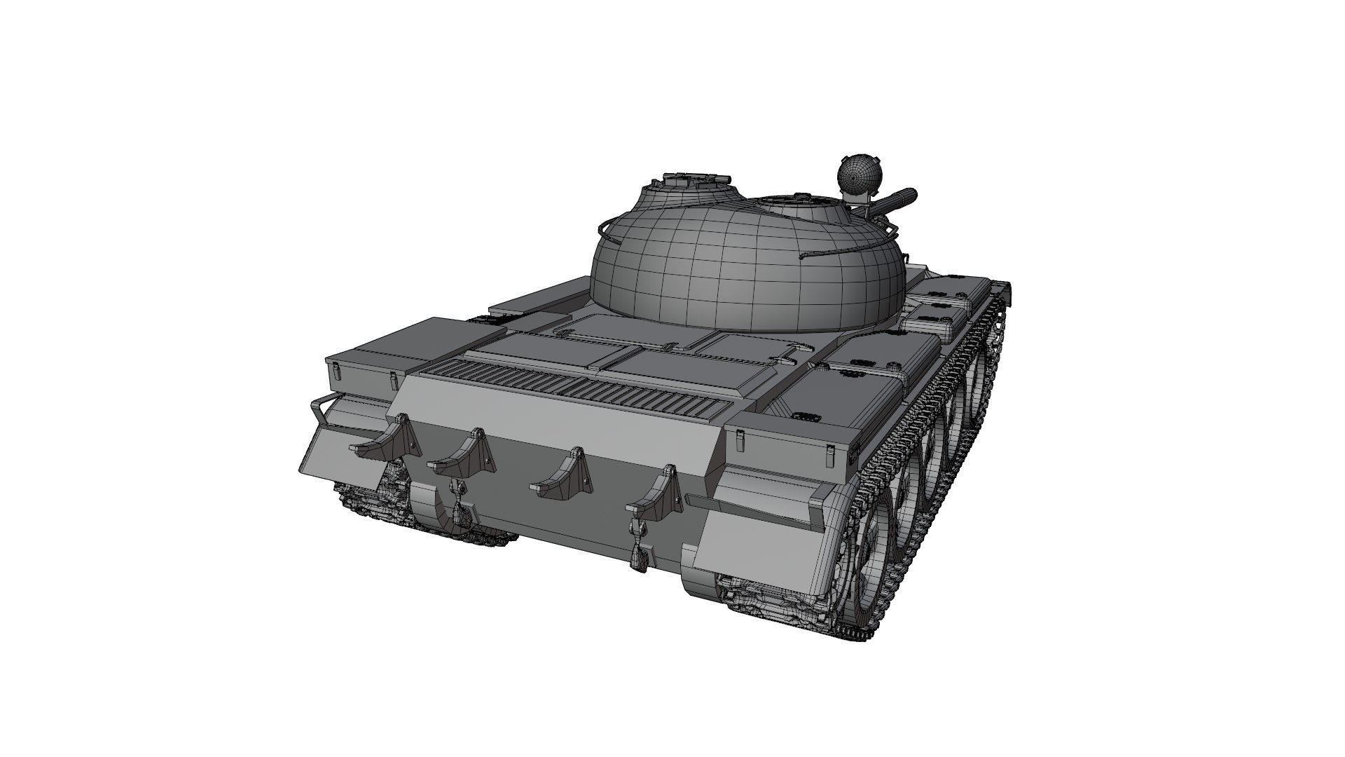 55 Soviet Main Battle Tank T-55A 3D Model - TurboSquid 2144738