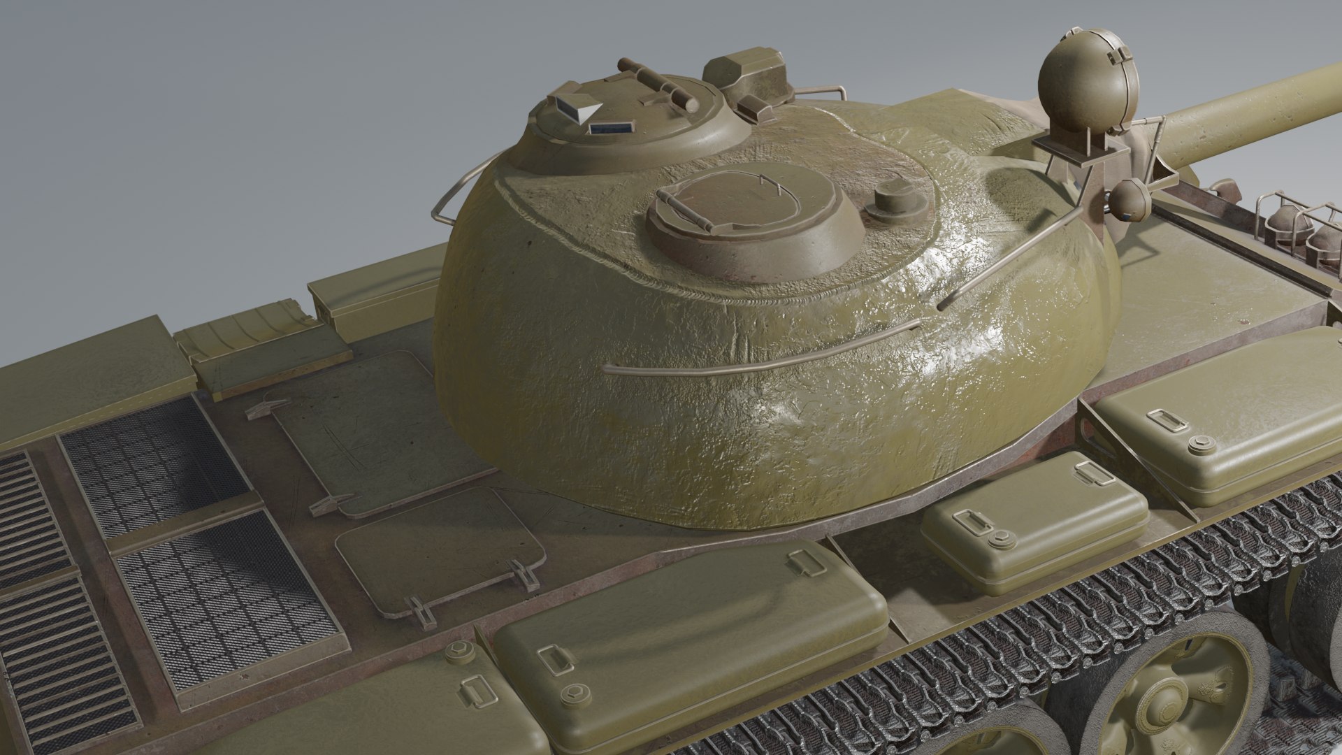 55 Soviet Main Battle Tank T-55A 3D Model - TurboSquid 2144738