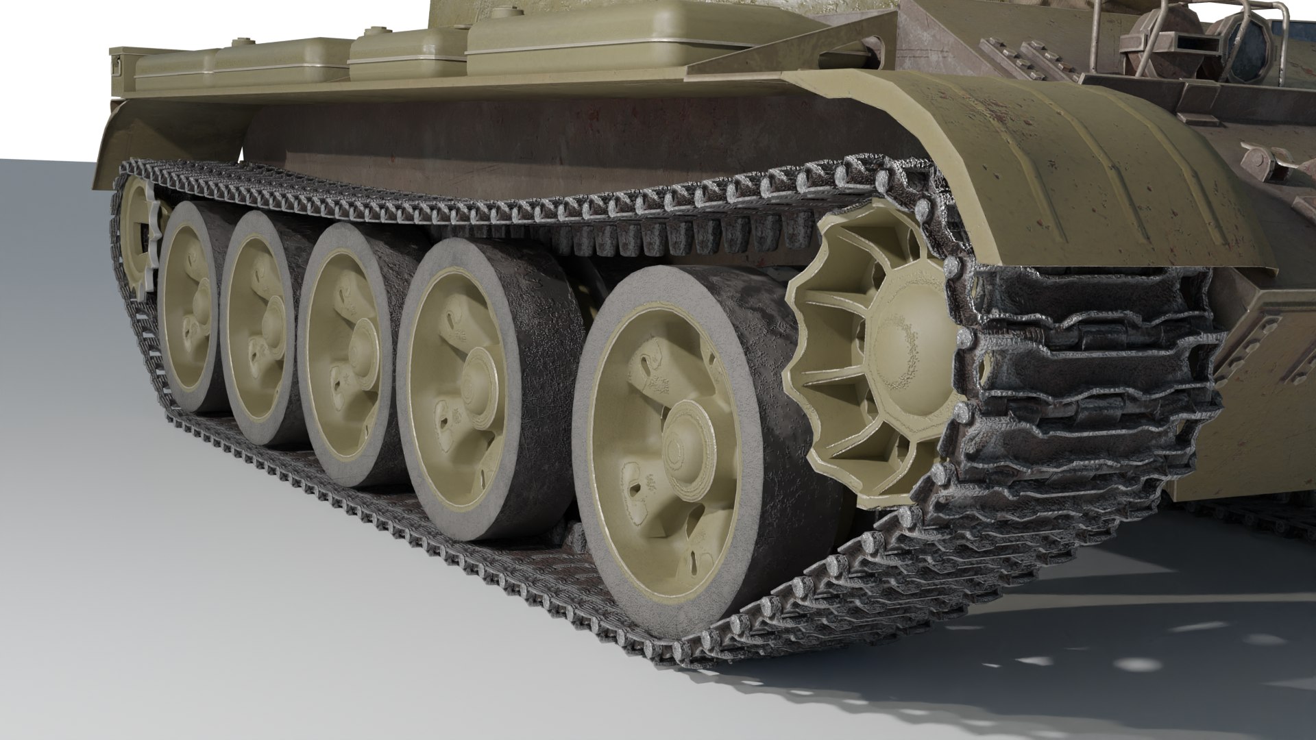 55 Soviet Main Battle Tank T-55A 3D Model - TurboSquid 2144738