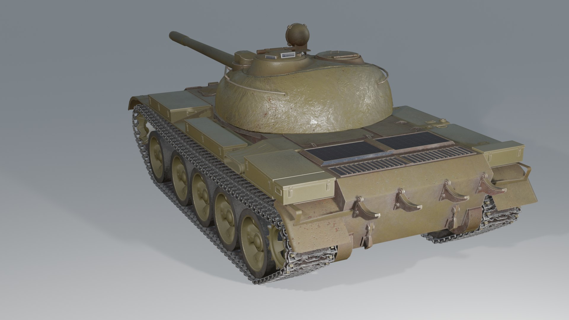 55 Soviet Main Battle Tank T-55A 3D Model - TurboSquid 2144738