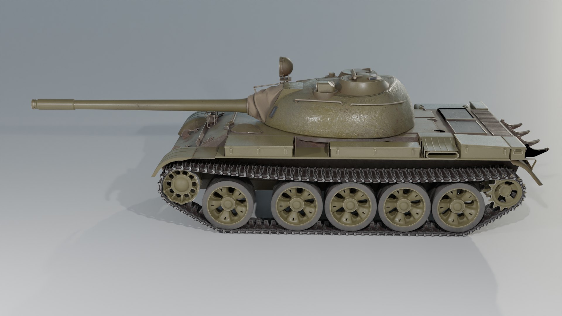 55 Soviet Main Battle Tank T-55A 3D Model - TurboSquid 2144738