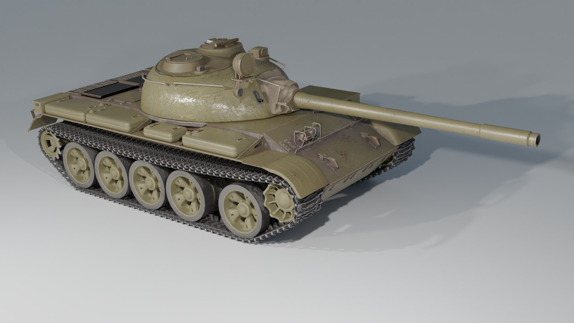 55 Soviet Main Battle Tank T-55A 3D Model - TurboSquid 2144738