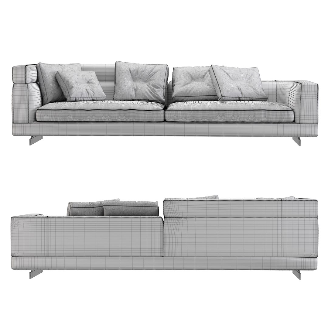 3D Minotti Sofa Set 01 - TurboSquid 1406166