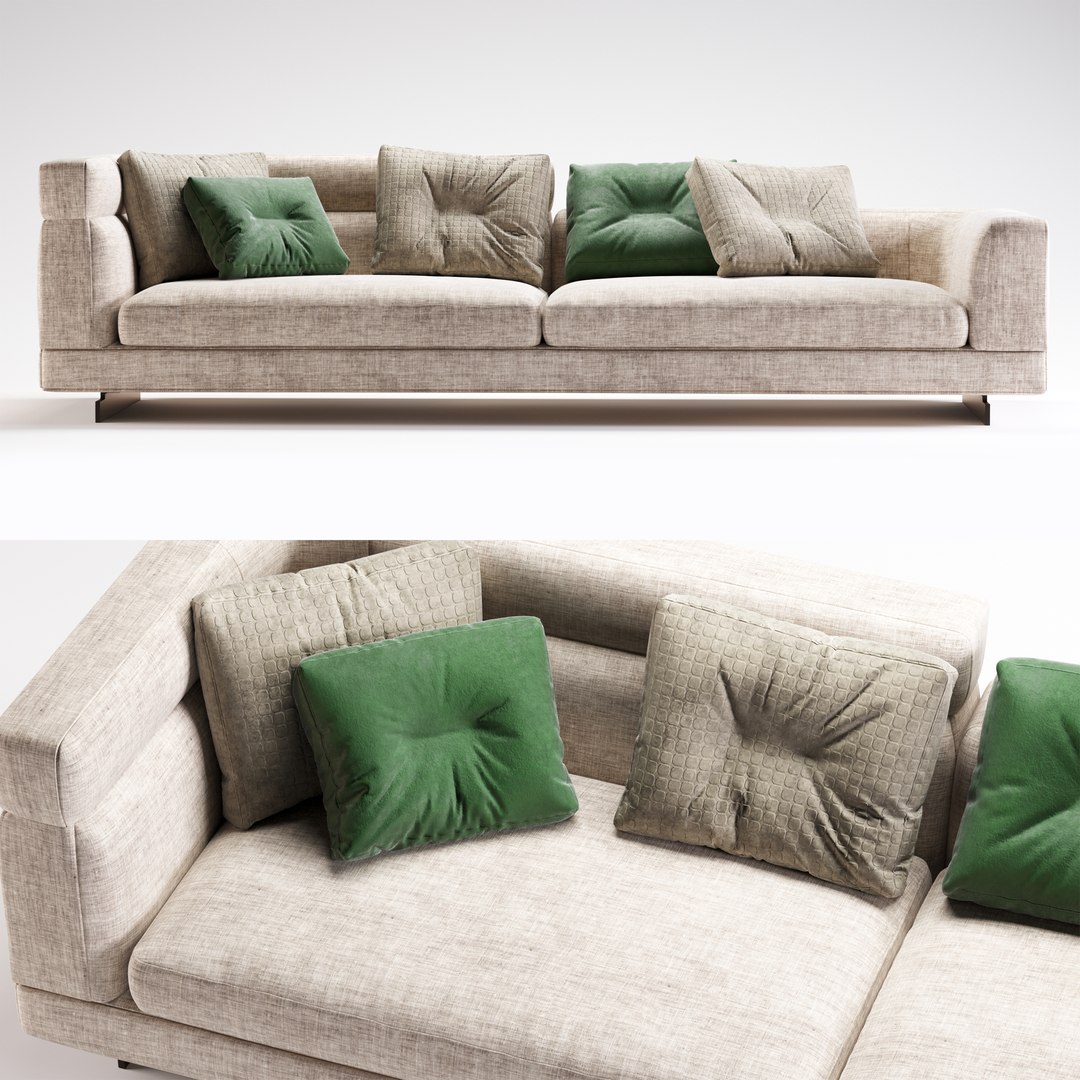 3D Minotti Sofa Set 01 - TurboSquid 1406166