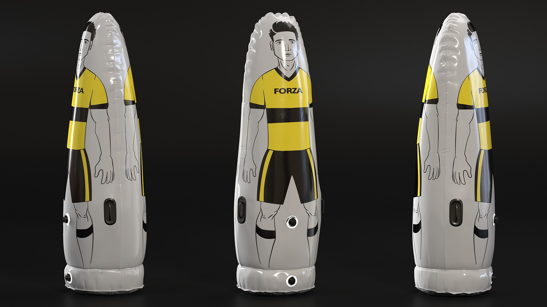 Soccer Dummy For Training Senior Yellow T-shirt 3D Model - TurboSquid ...