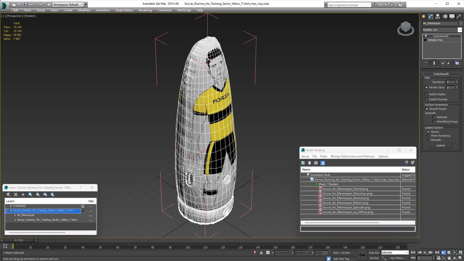 Soccer Dummy For Training Senior Yellow T-shirt 3D Model - TurboSquid ...