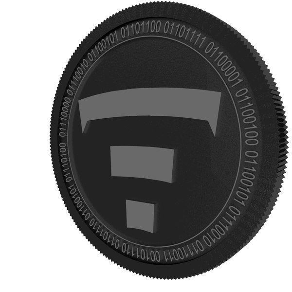 Tierion black coin 3D model - TurboSquid 1556649
