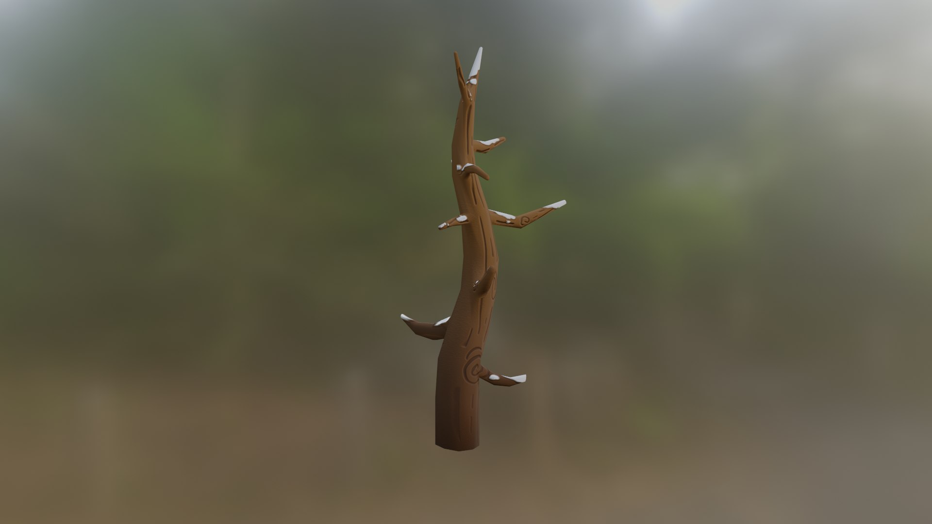 LOW POLY WINTER TREE 3D Model - TurboSquid 2007551