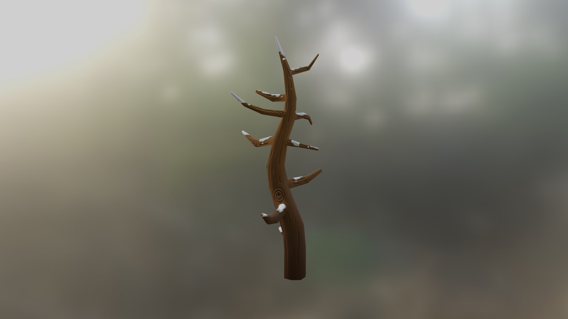 LOW POLY WINTER TREE 3D Model - TurboSquid 2007551