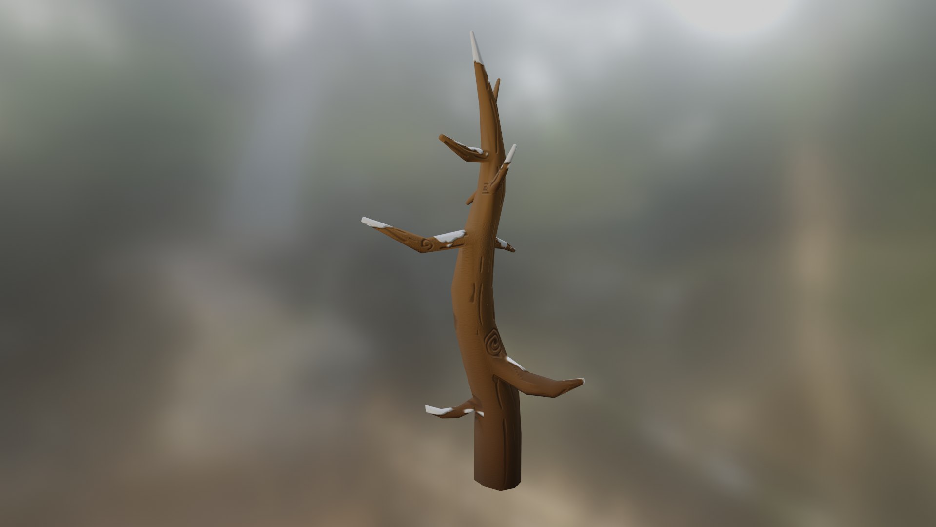 LOW POLY WINTER TREE 3D Model - TurboSquid 2007551