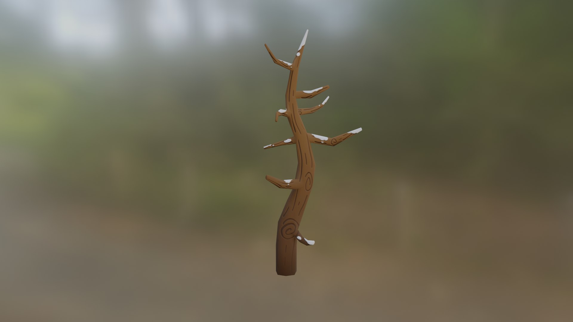 LOW POLY WINTER TREE 3D Model - TurboSquid 2007551