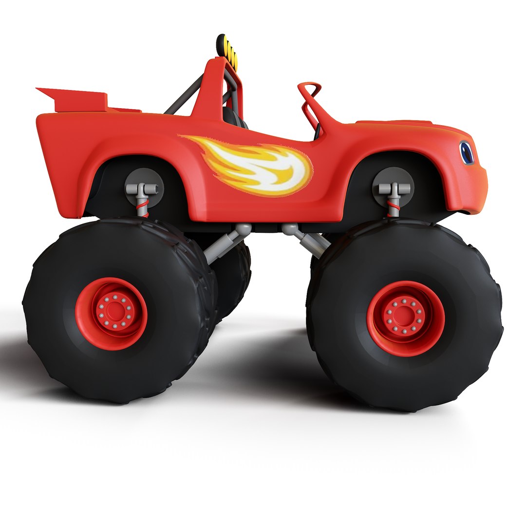 Toy Blaze From The Cartoon "Blaze And The Monster Machines" 3D Model ...