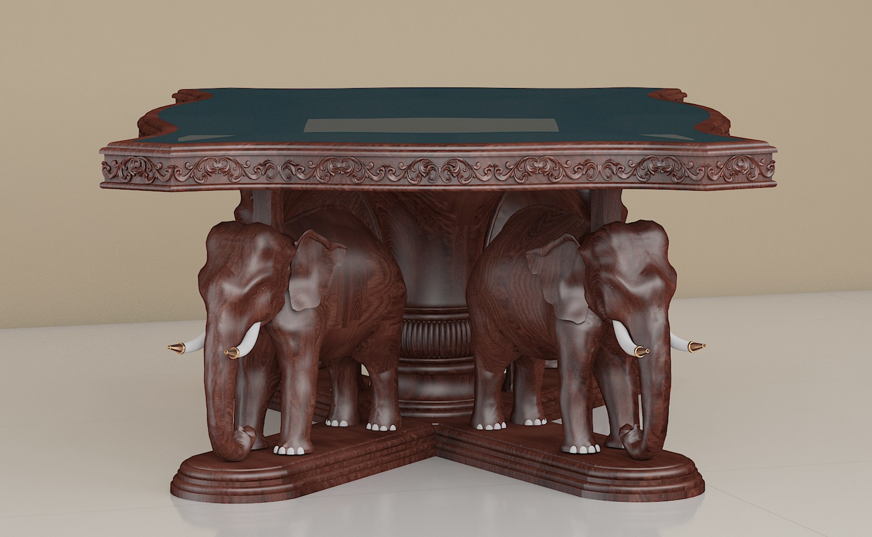3D Elephant Table - TurboSquid 1390105