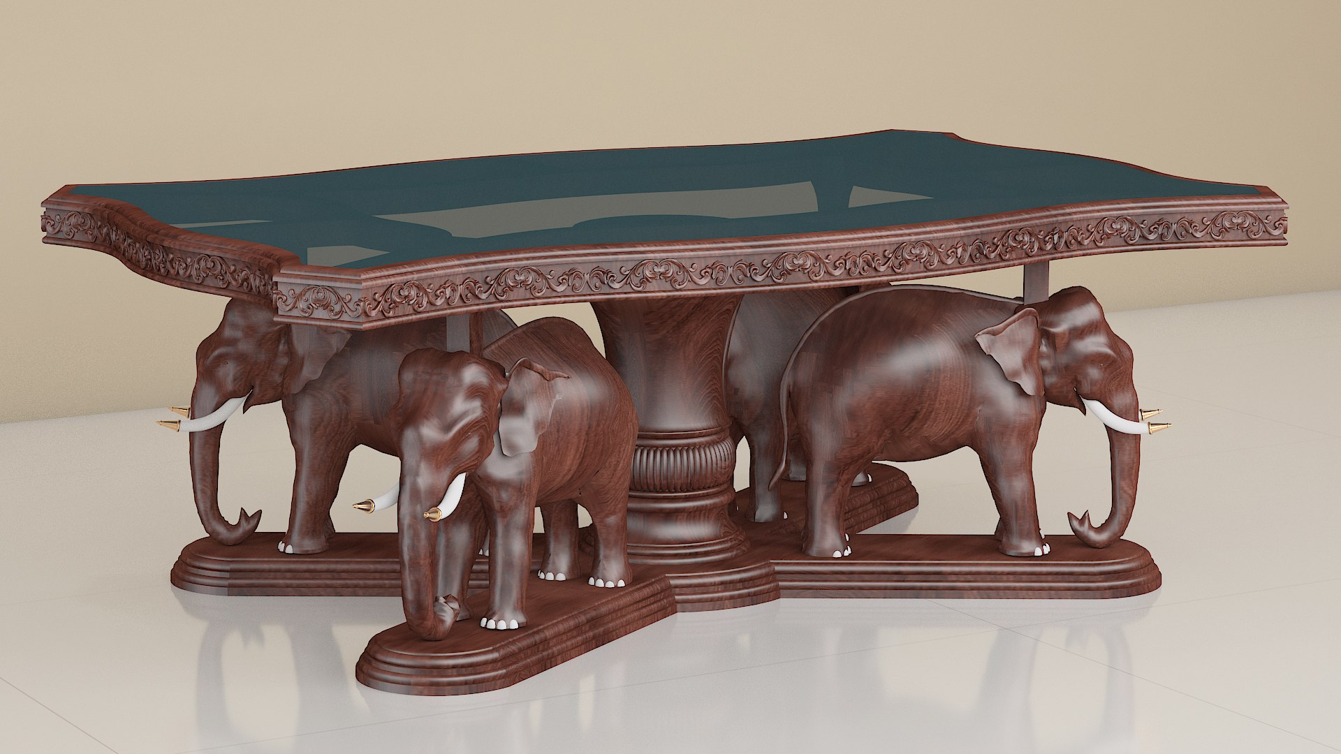 3D Elephant Table - TurboSquid 1390105
