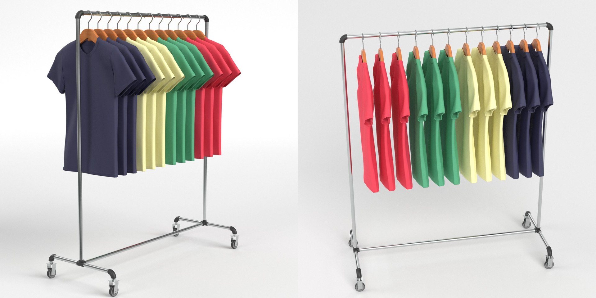 3D Model T-shirts Rack - TurboSquid 1983879