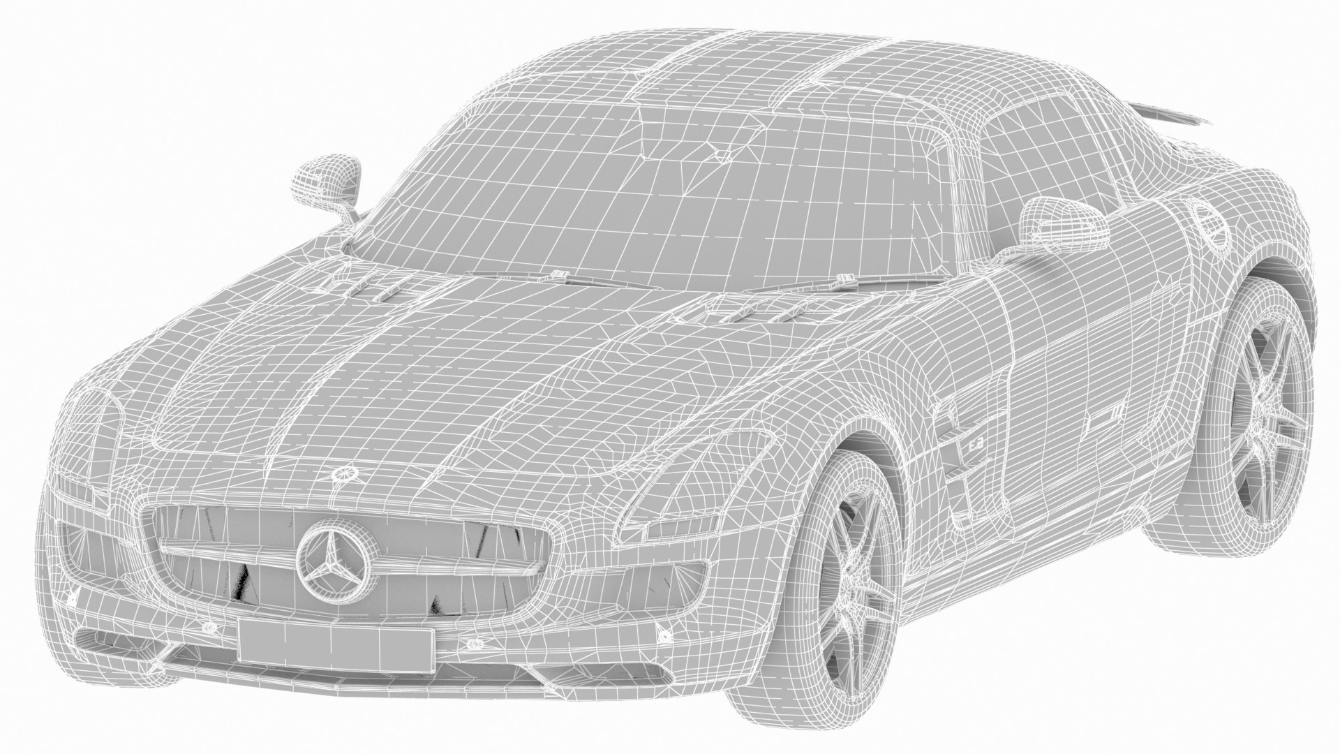 Mercedes Sls Amg 3D Model - TurboSquid 1224043