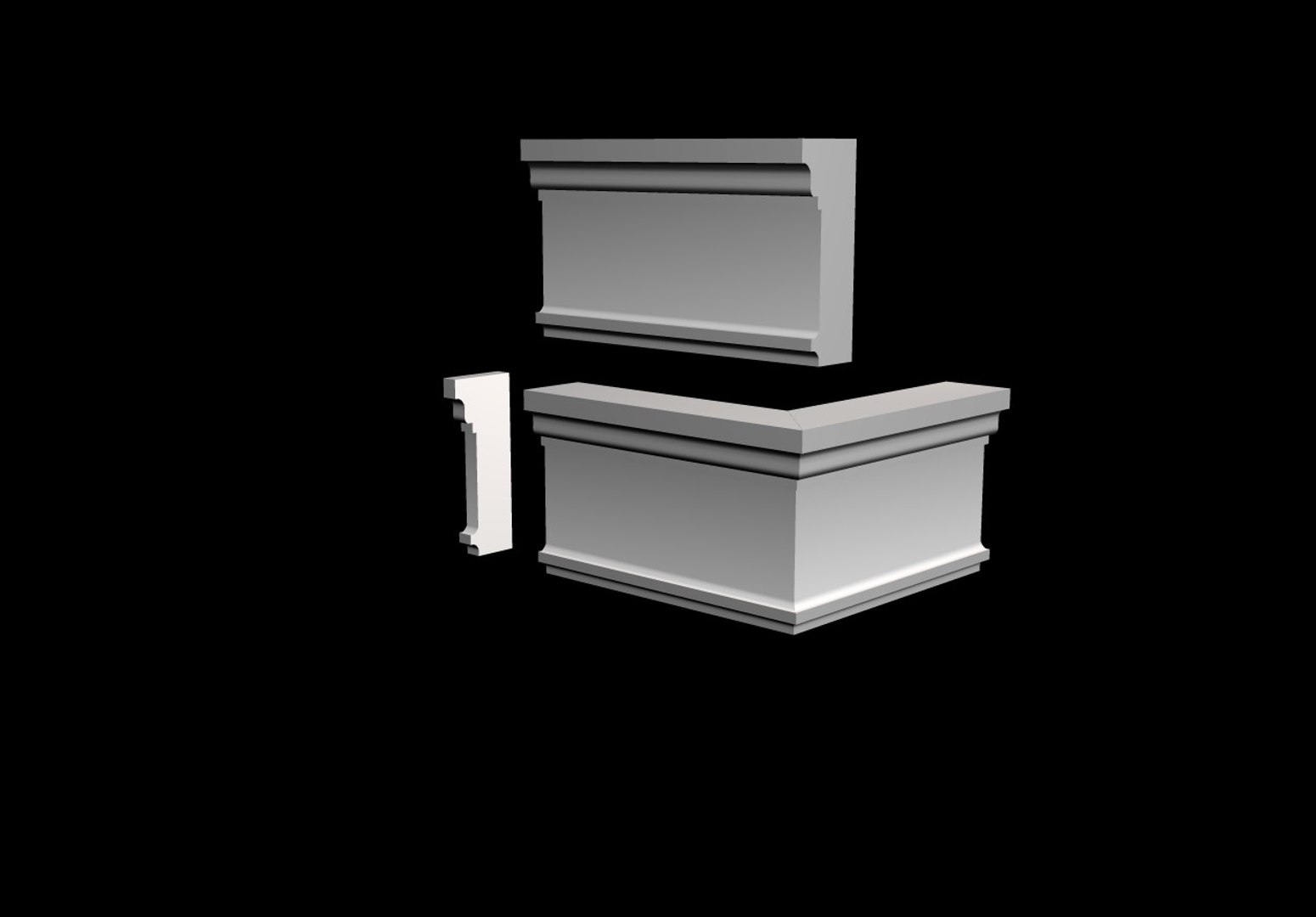 interior exterior trims package 3d model