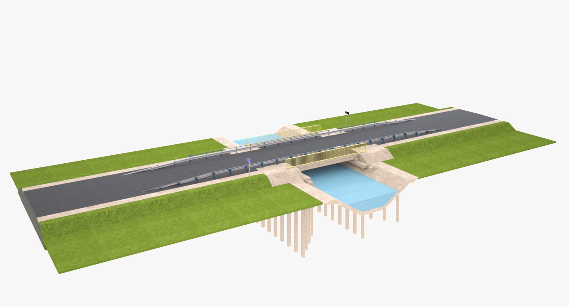 Bridge River 3d Model