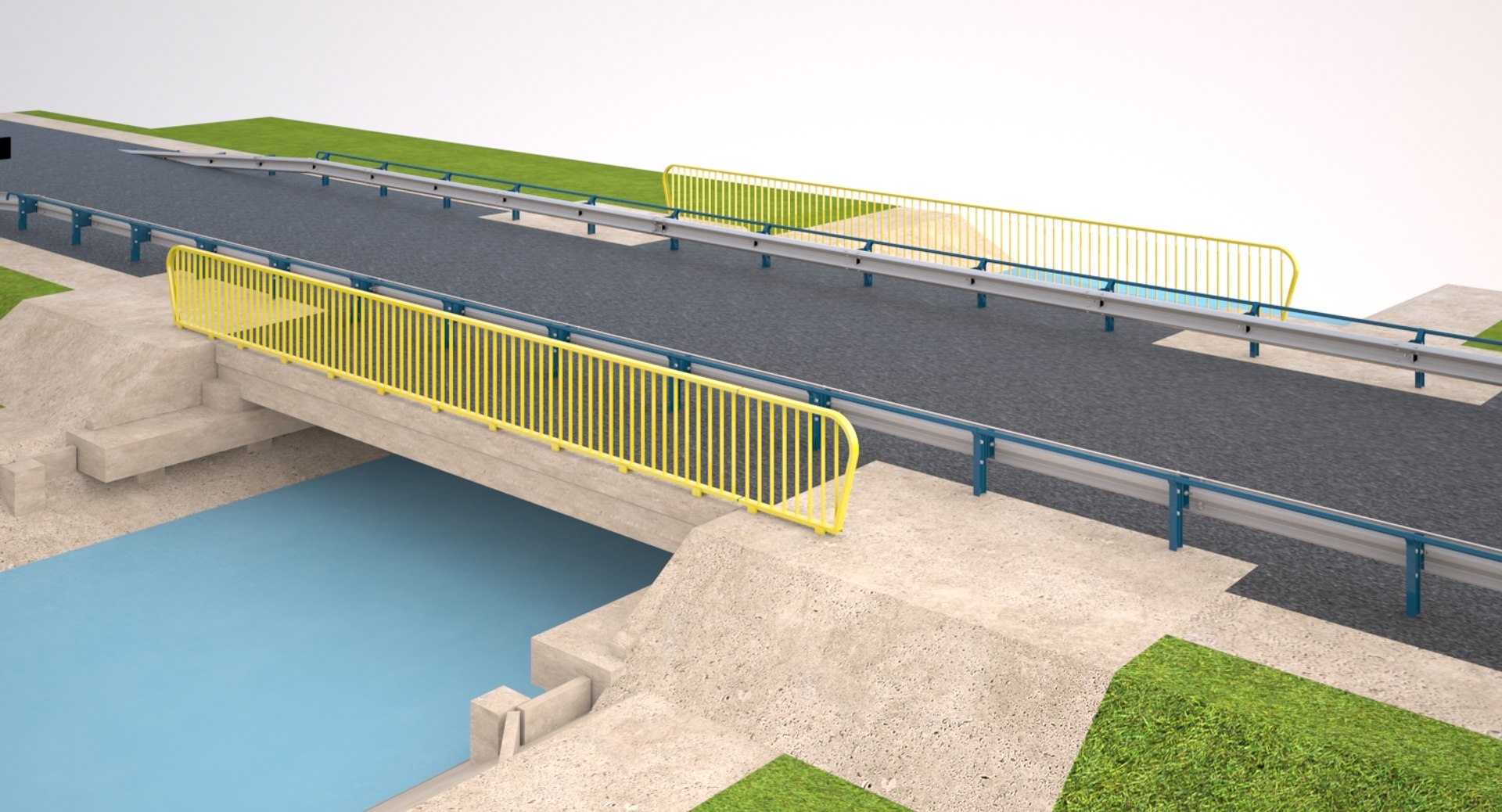Bridge River 3d Model