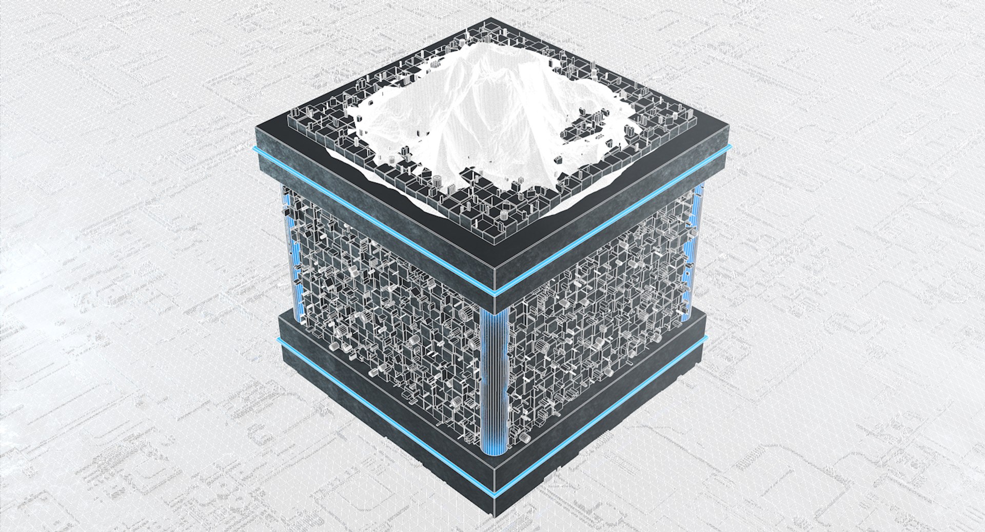 3D Concepts Strange Cube City - TurboSquid 1391556