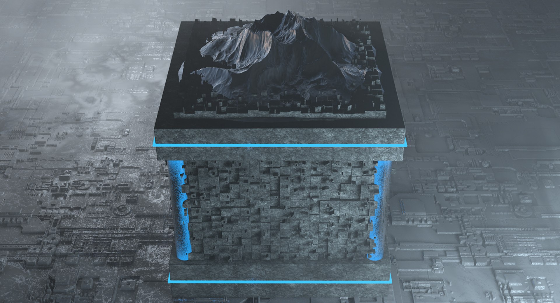 3D Concepts Strange Cube City - TurboSquid 1391556