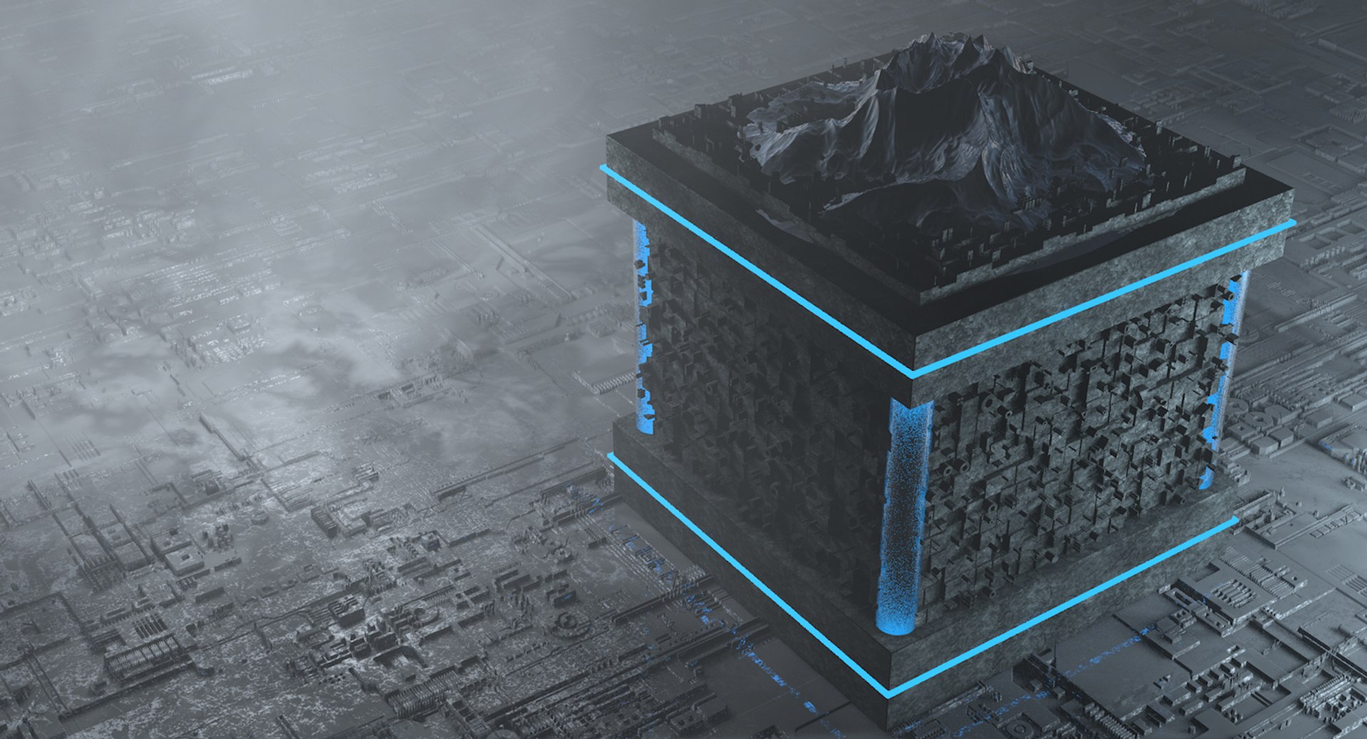 3D Concepts Strange Cube City - TurboSquid 1391556