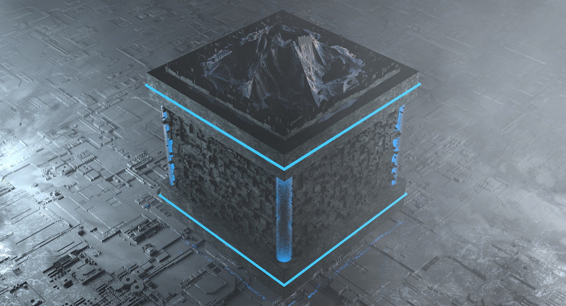 3D Concepts Strange Cube City - TurboSquid 1391556