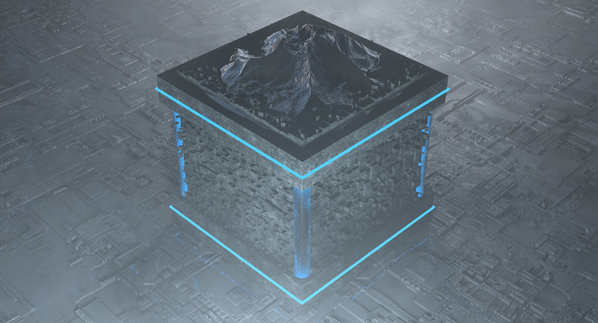 3D Concepts Strange Cube City - TurboSquid 1391556