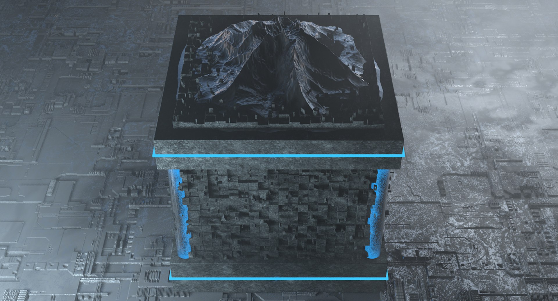 3D Concepts Strange Cube City - TurboSquid 1391556