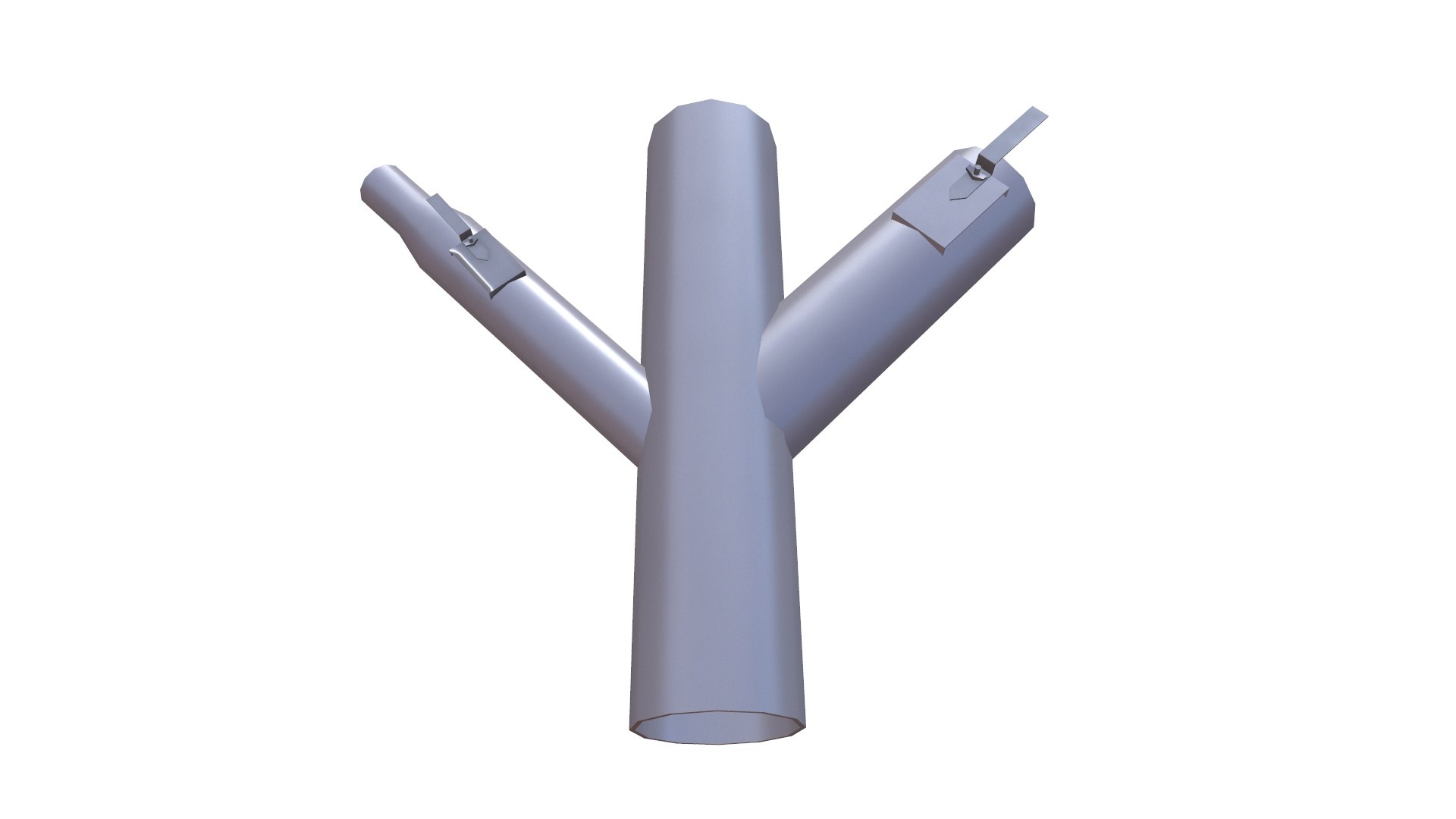 3D V Type Pipe Model - TurboSquid 2293458