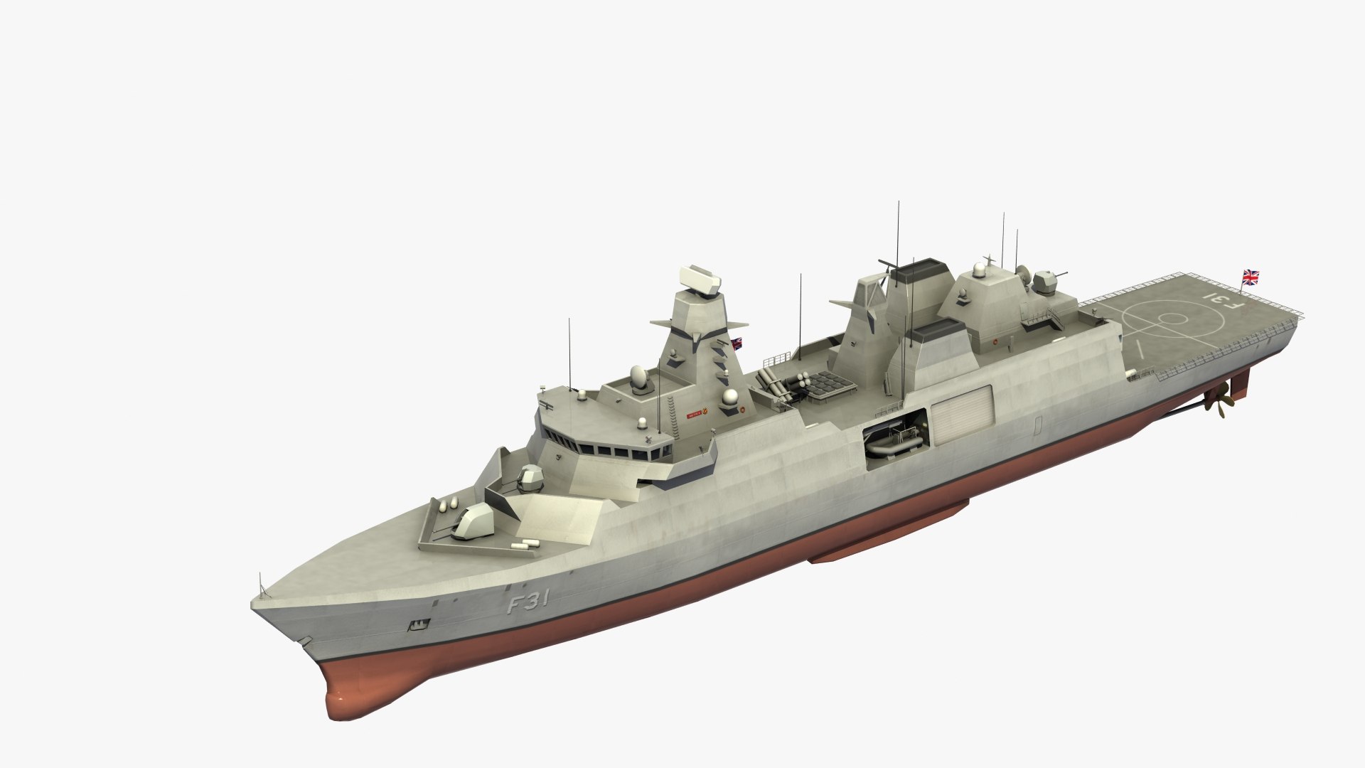 3D model type 31 frigate - TurboSquid 1635095