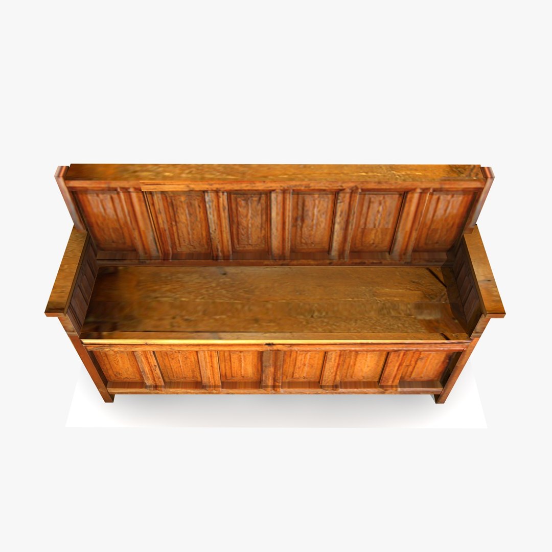 3d Medieval Bench Model