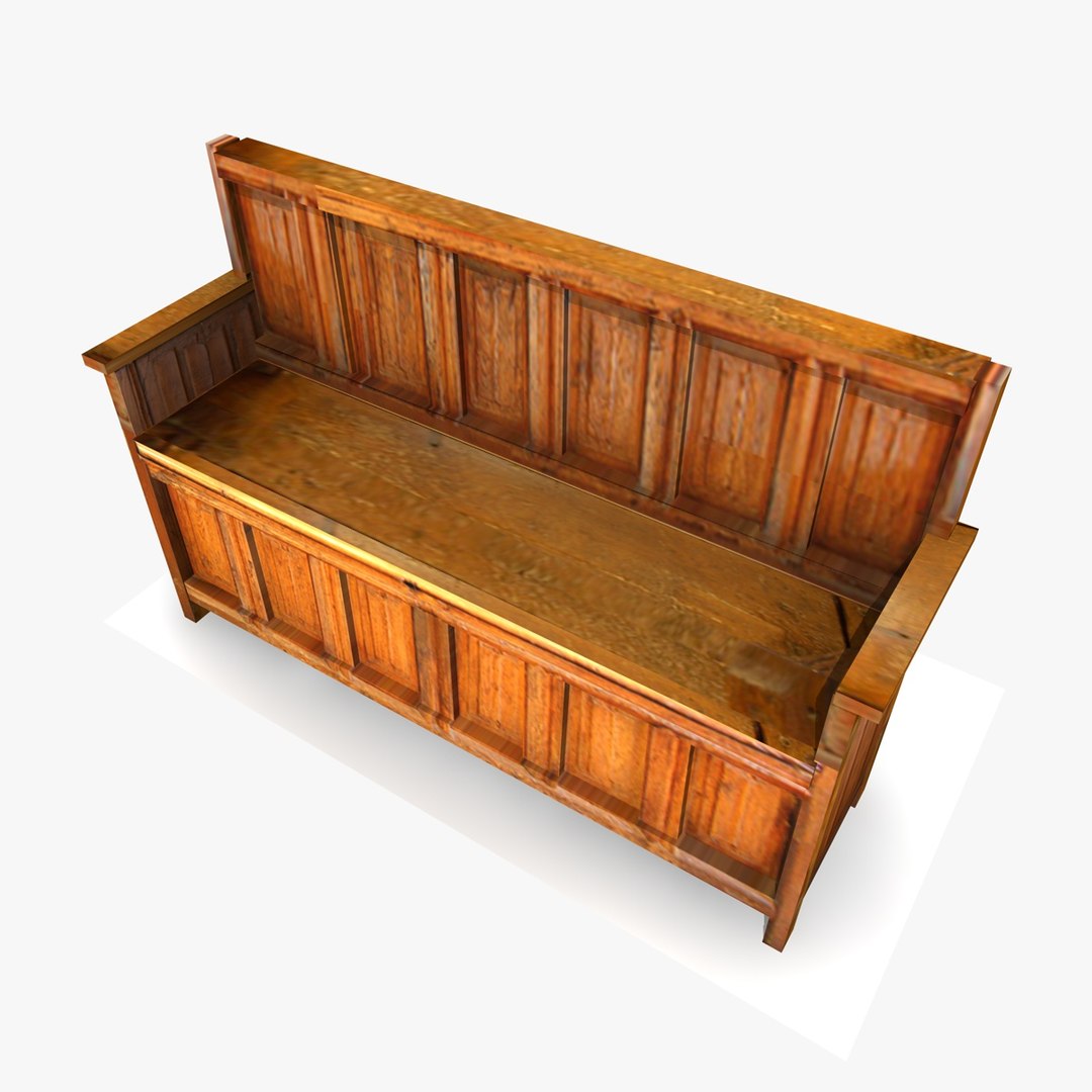 3d Medieval Bench Model