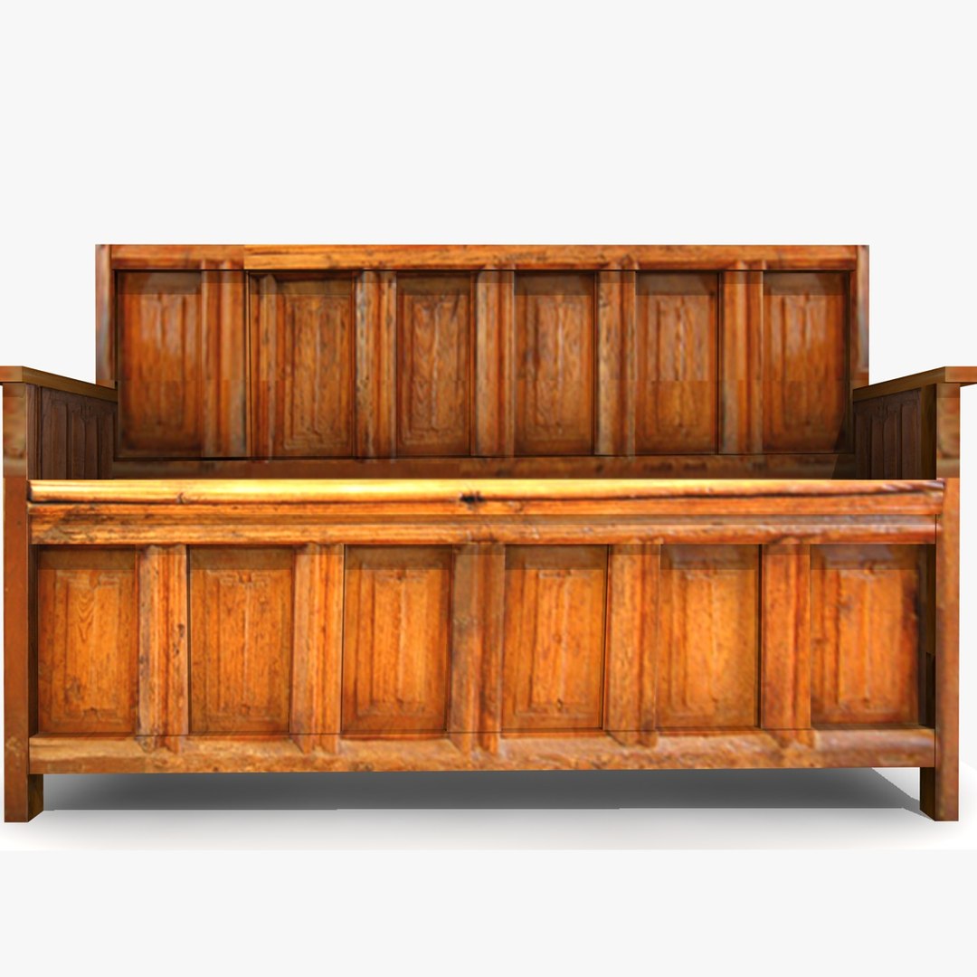 3d Medieval Bench Model