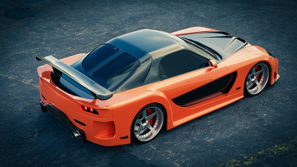 Mazda RX-7 Veilside Fortune model - TurboSquid 2045170