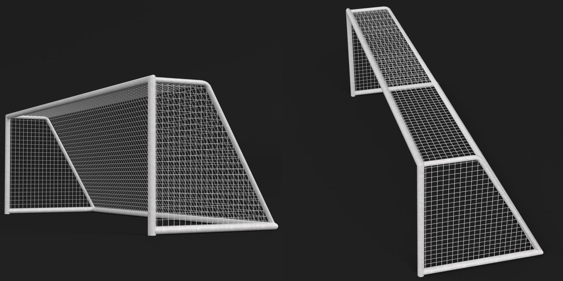 3d Soccer Goal 2 Model