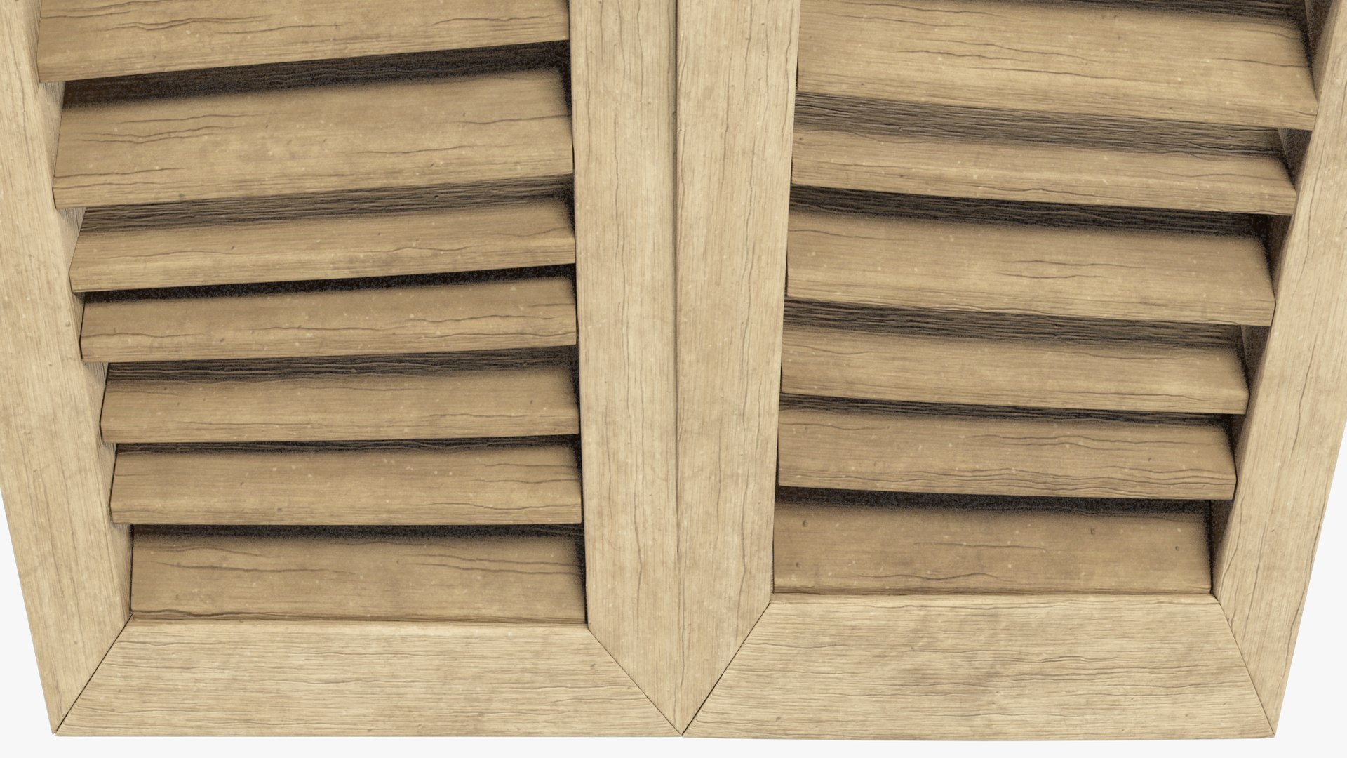 Stylized Shutters Window 3D Model - TurboSquid 1686059