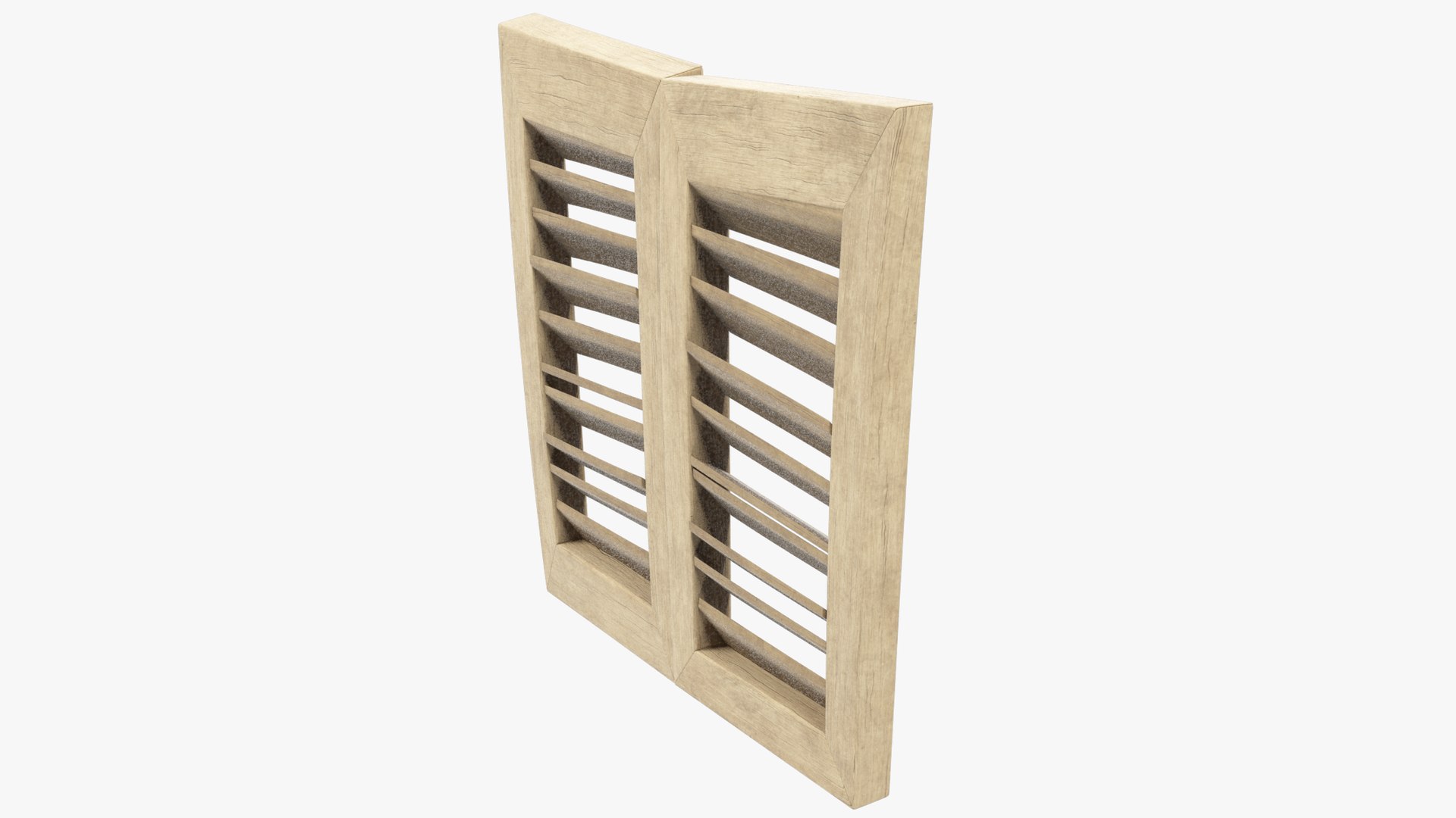 Stylized Shutters Window 3D Model - TurboSquid 1686059