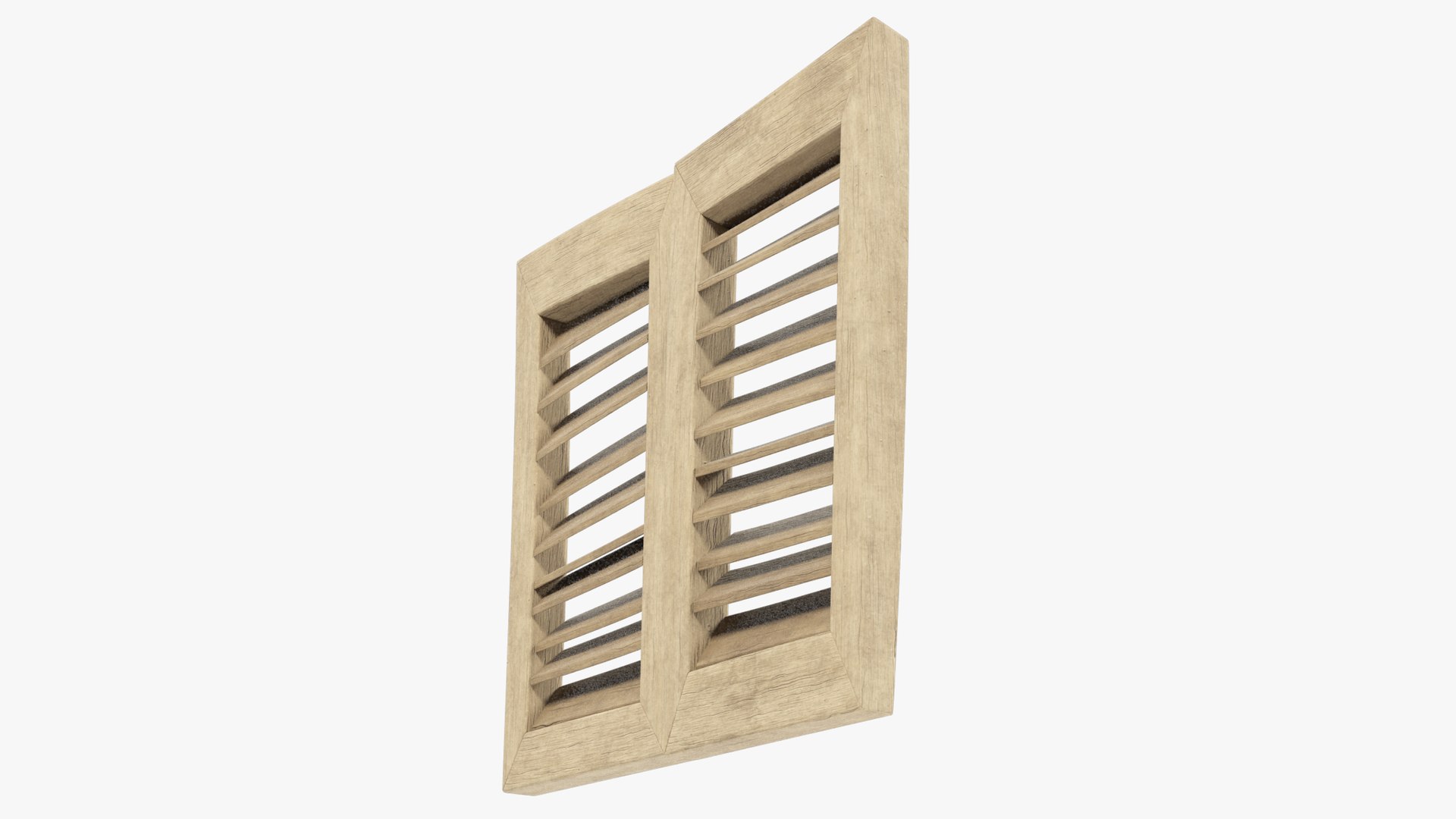 Stylized Shutters Window 3D Model - TurboSquid 1686059
