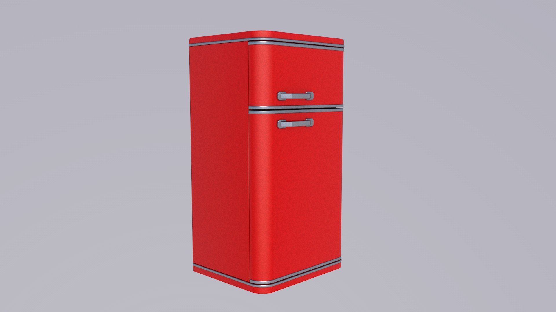 3D Model Big Chill Slim Fridge Refrigerator - TurboSquid 1724978