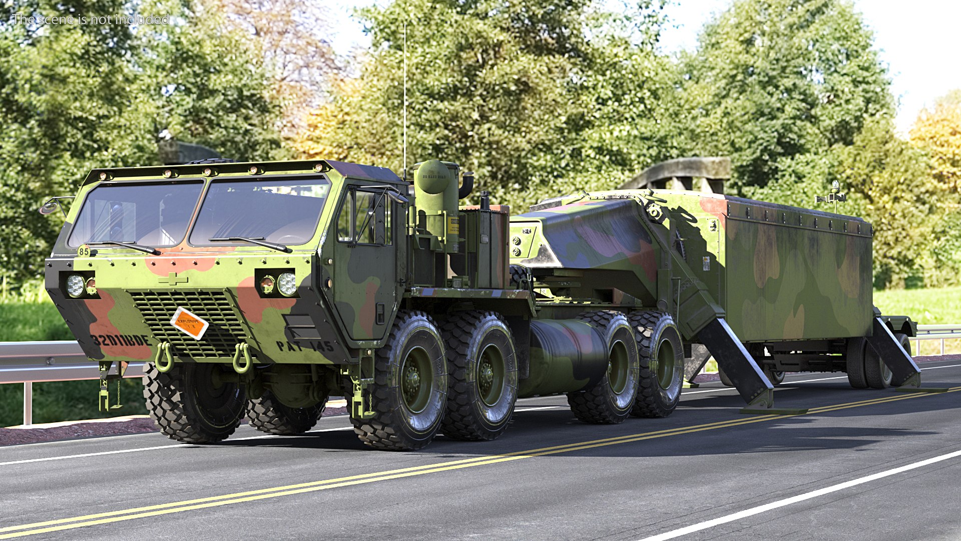 Camo M983 Tractor Thaad 3D Model - TurboSquid 1629757